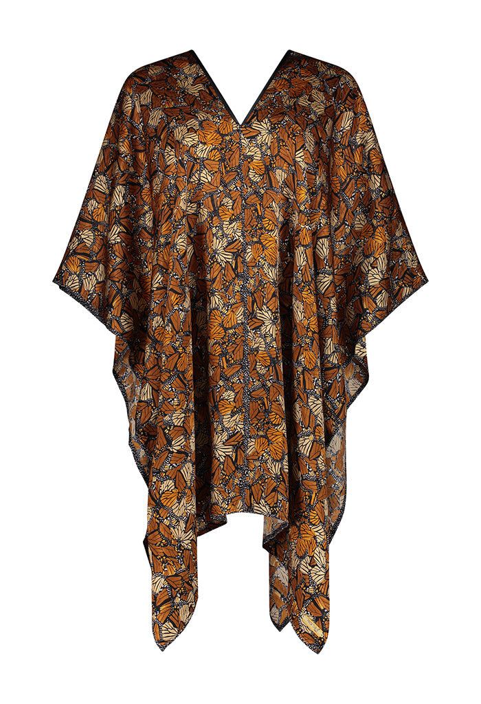Monarch Butterfly Silk Huipil – Elegance in Motion – Pineda Covalin US