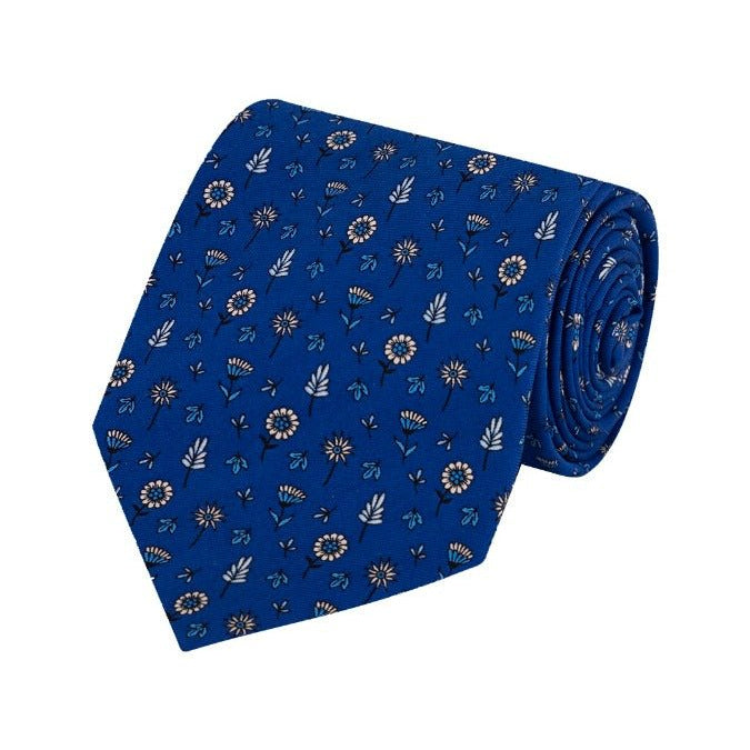 Herbalist Flowers Silk Tie – Botanical Elegance – Pineda Covalin US