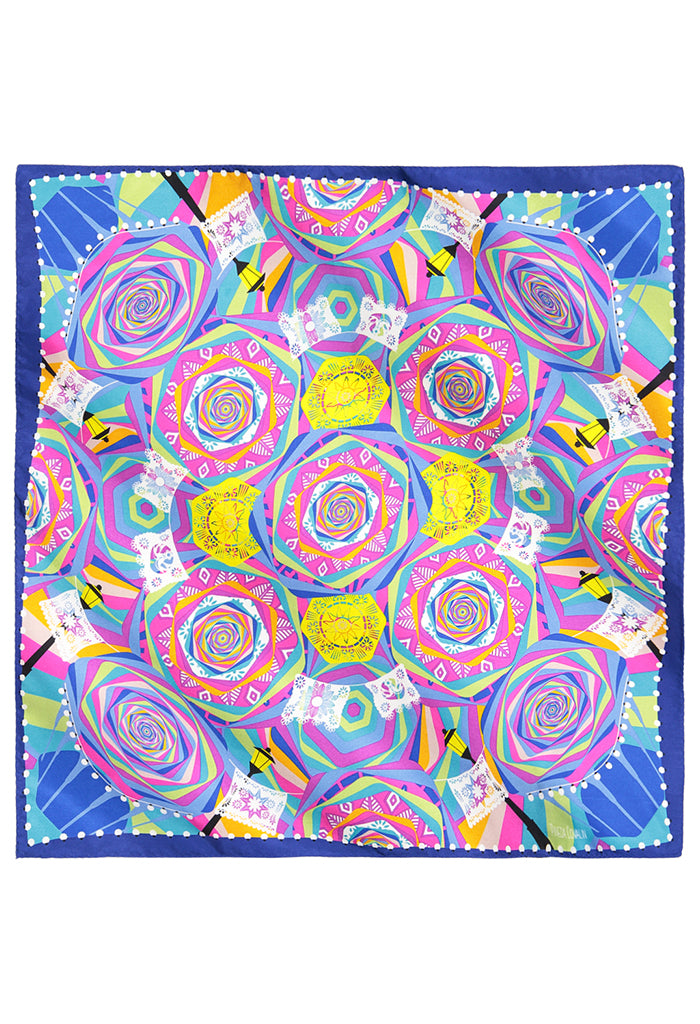 Mexican Kioscos Small Silk Scarf – Celebrate Tradition in Style ...