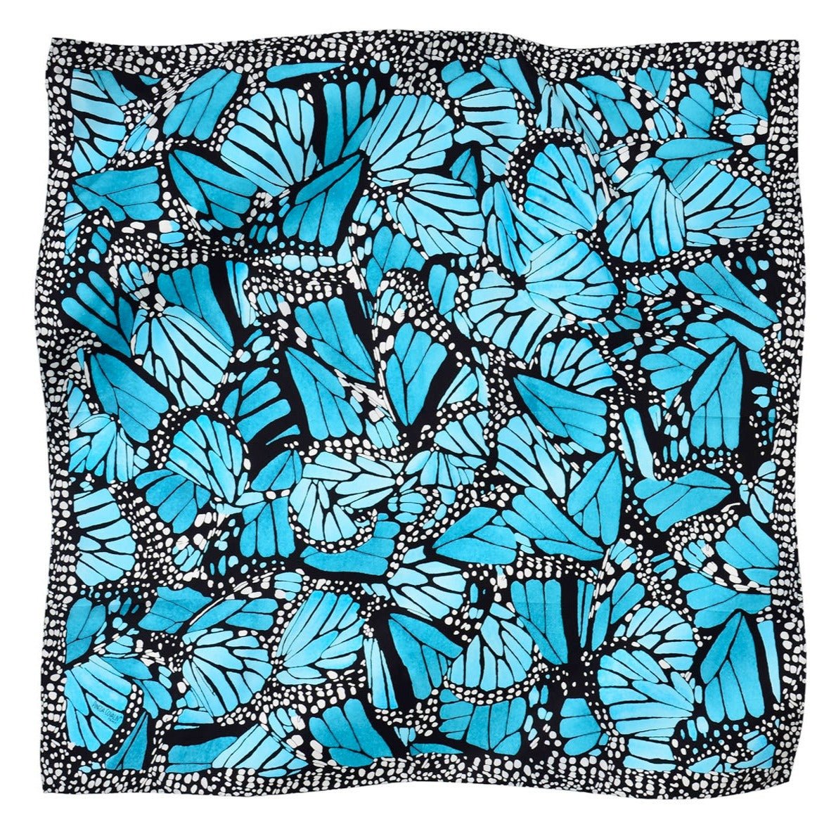 LARGE SILK SCARF- MACRO MONARCH BUTTERFLY – Pineda Covalin US