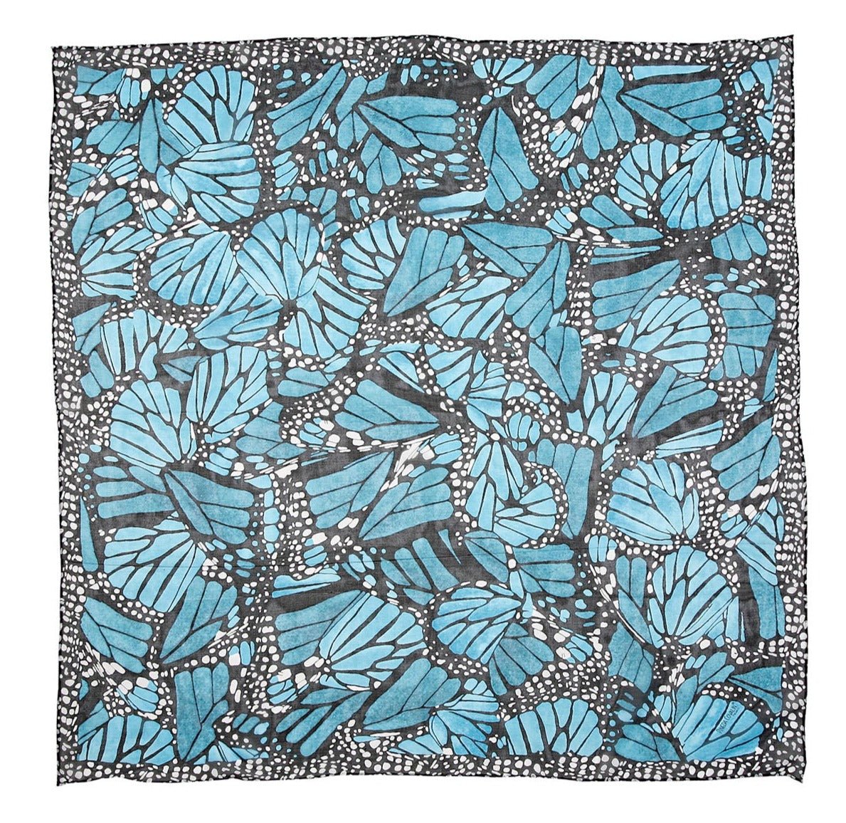 Macro Monarch Butterfly Chiffon Large Scarf | Pineda Covalin – Pineda ...