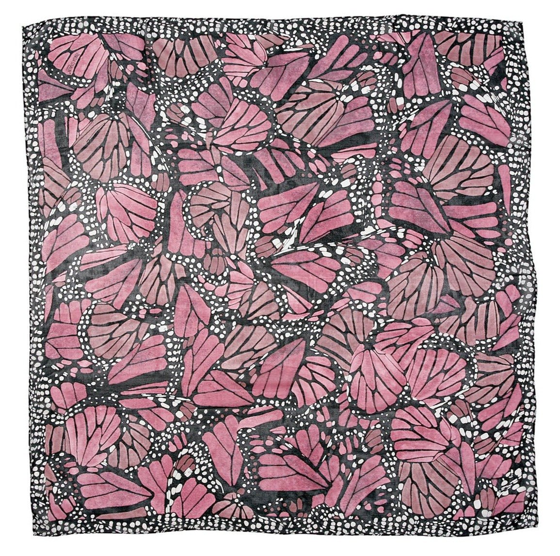 Macro Monarch Butterfly Chiffon Large Scarf | Pineda Covalin – Pineda ...